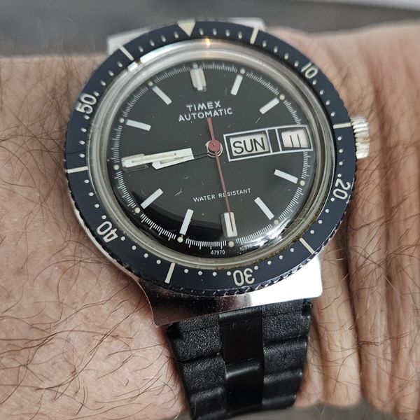 Timex Vintage Diver Automatic Watch | WatchCharts Marketplace