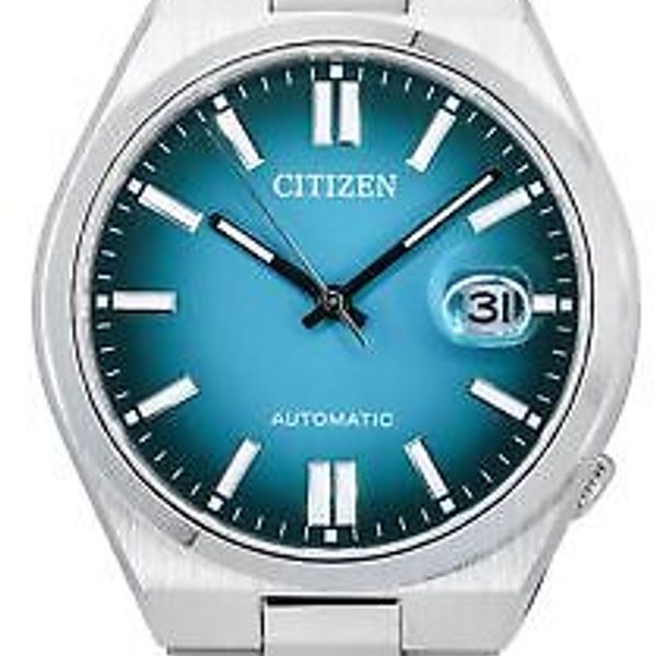Citizen Tsuyosa Stainless Steel Turquoise Dial Automatic NJ0151-88X Men ...