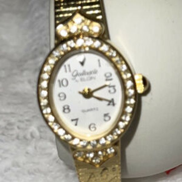 Elgin galaxie by Elgin Diamond Quartz Watch Stainless Steel Gold Tone ...