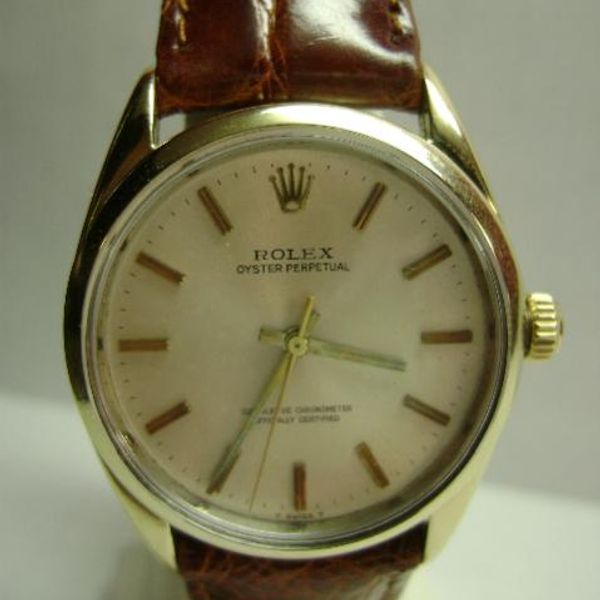 Vintage Rolex Oyster 14k gold shell watch $950 | WatchCharts Marketplace