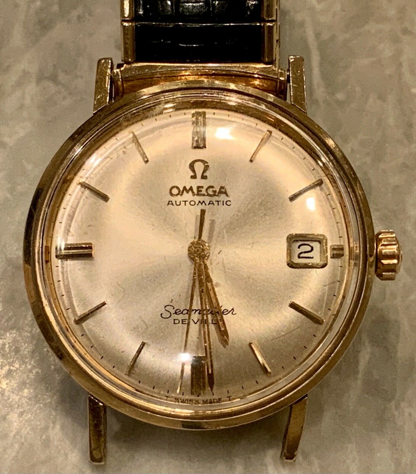 OMEGA AUTOMATIC SEAMASTER DE VILLE 14k GOLD MENS WATCH | WatchCharts ...