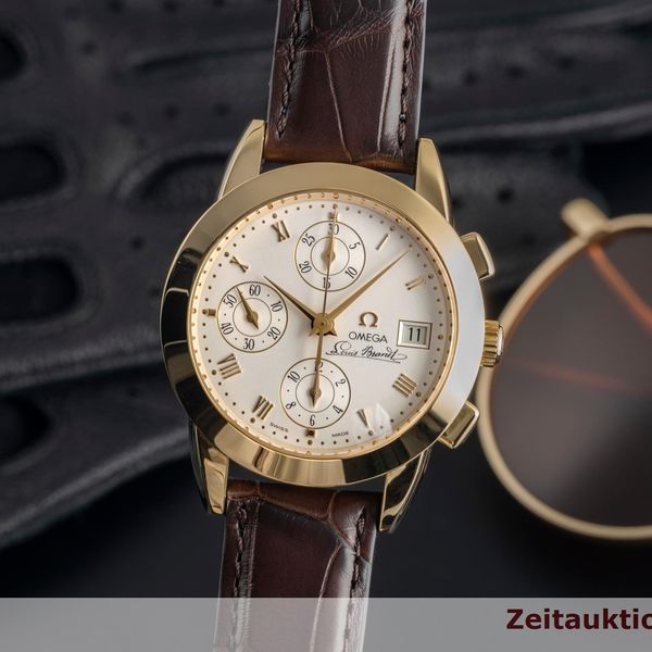 Omega Louis Brandt II De Luxe Chronograph 18K (.750) Gold Automatic ...
