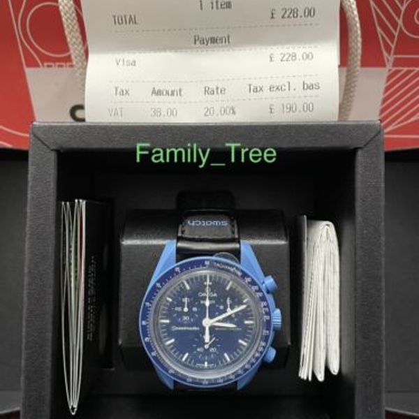 Swatch x Omega Moonswatch - Mission To Neptune | Genuine | Receipt ...
