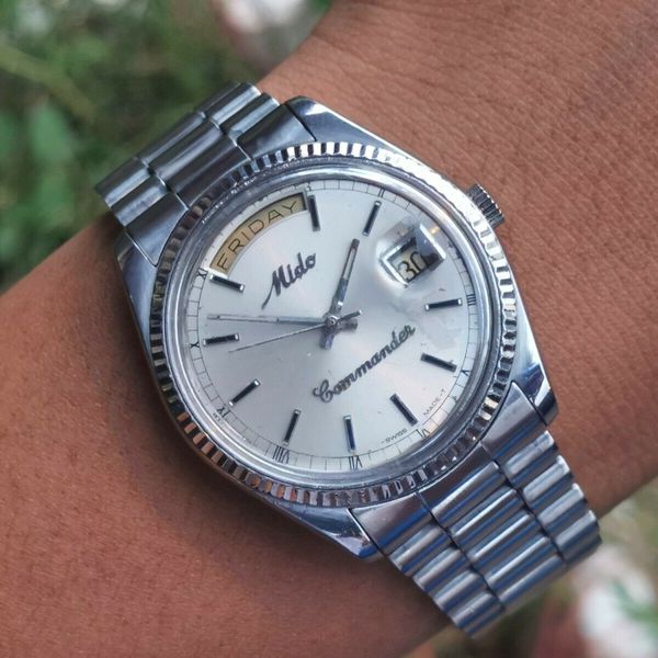 Mido commander (president) 8299 Automatic Cal.ETA2836 men watch vintage ...
