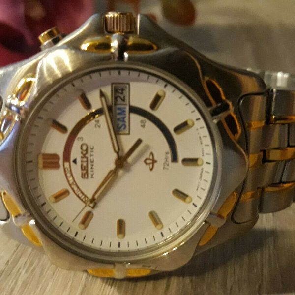 Seiko Indicator Automatic Kinetic Day Date Herrenuhr Full Set + Box ...