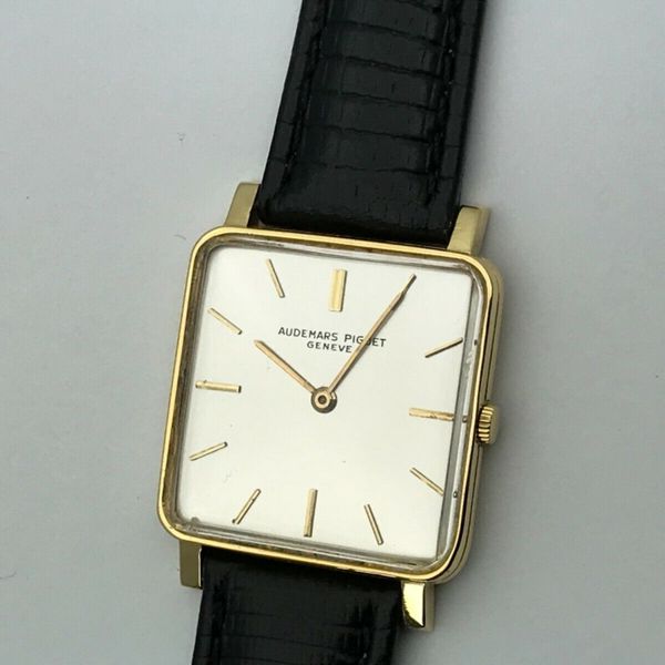 RARE Vintage AUDEMARS PIGUET SQUARE Men’s 18K Solid Gold cal. 2003 ...