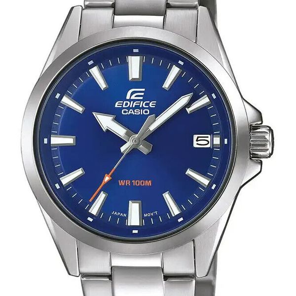 Casio Edifice watch 35mm dial blue sunburst 100m water resistant ...