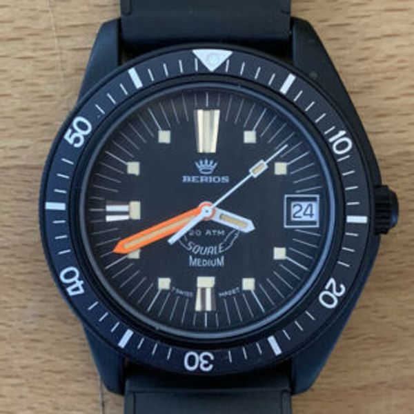 NOS Berios Squale Medium Quartz Pvd Diver Watch | WatchCharts