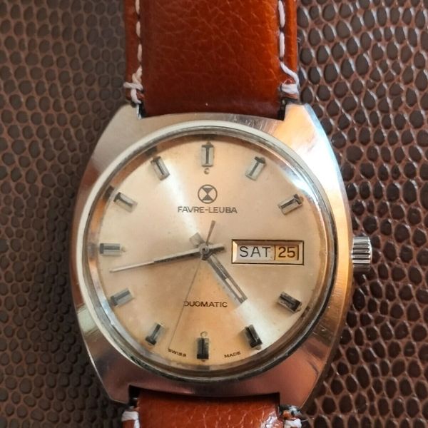 Vintage favre leuba duomatic | WatchCharts Marketplace