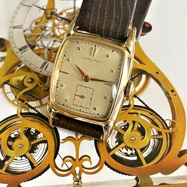 MID-CENTURY-CHIC Vintage Classic 1949 Men's HAMILTON DEXTER 17J Watch ...