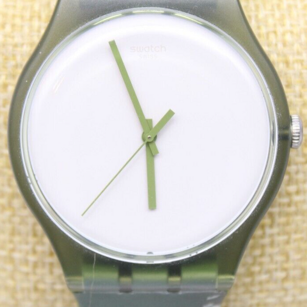 SWATCH SWISS WATCH ARMY OLIVE GREEN CAMOUFLAGE 41mm QUARTZ MOVEMENT (AR ...