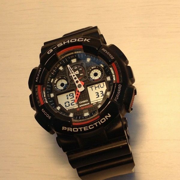 CASIO G-SHOCK GA-100-1A4 (5081) XL CASE CLASSIC ANALOG & DIGITAL DISPLAY WATCH | WatchCharts