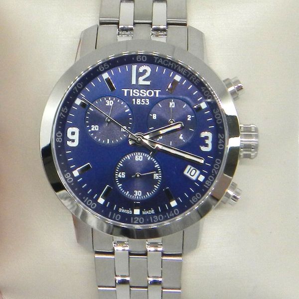 TISSOT PRC 200 CHRONOGRAPH BLUE DIAL MEN'S WATCH T0554171104700 | WatchCharts