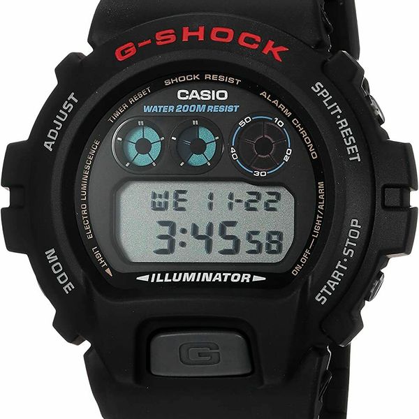 Casio G-Shock DW-6900-1V, 200m WR, Glash Alert, EL Backlight Wrist ...