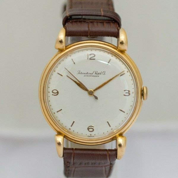 Vintage IWC Schaffhausen 18K Gold Manual Wind Cal. 89 Teardrop Lugs Men ...