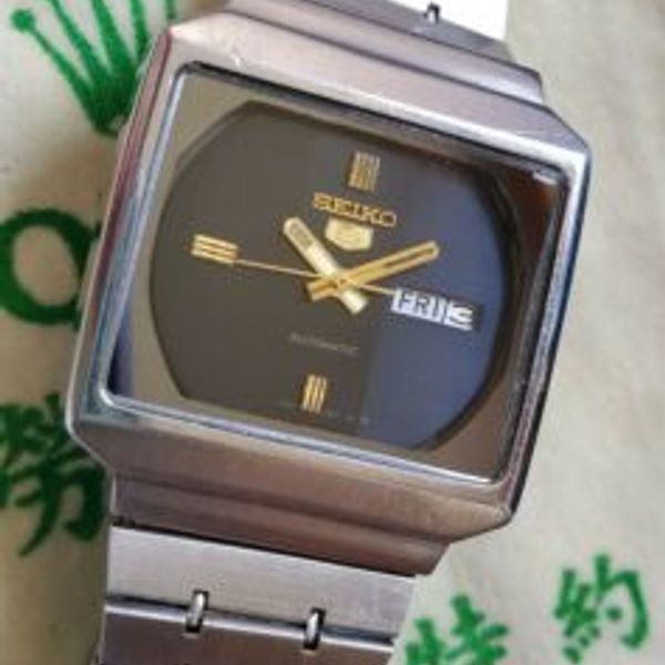 Vintage 1983's Seiko 5 TV Case 6309-587A Day-Date 21 Jewels Automatic ...