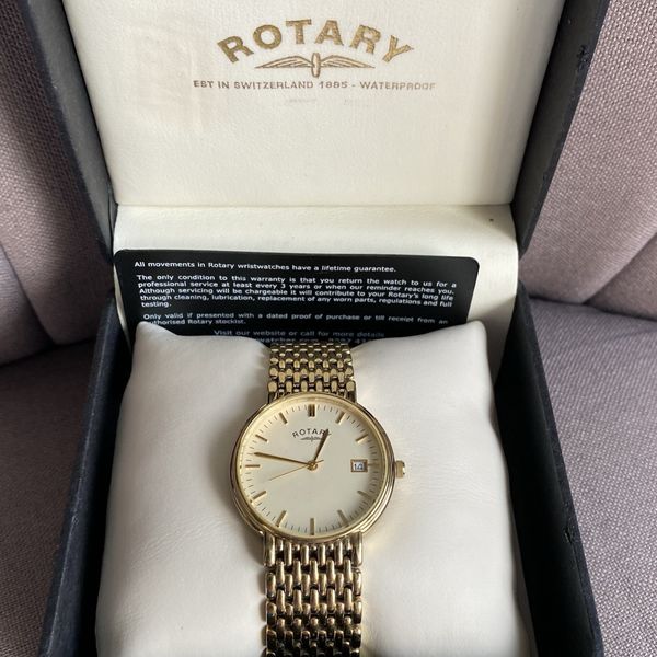 Gents Rotary Quartz Gold Bracelet Watch, GB 77971/03 | WatchCharts ...
