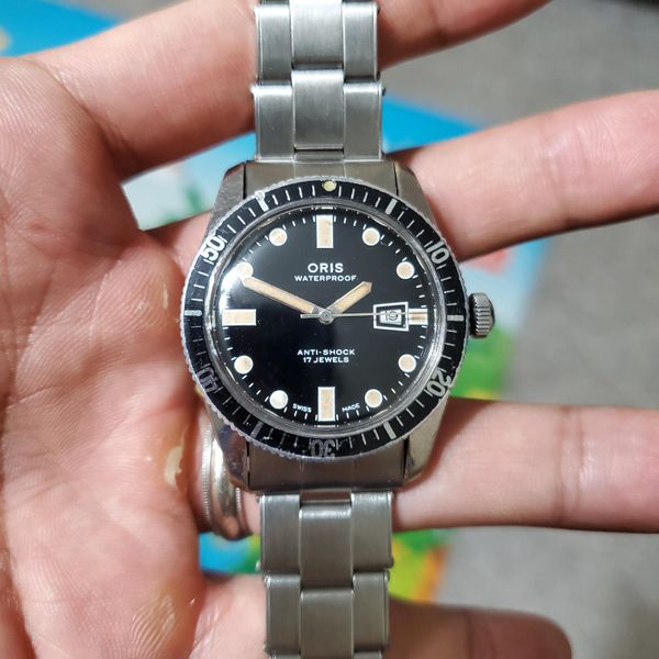 FSOT: Vintage Oris "Waterproof" Diver from 60s on Rivetted Bracelet ...