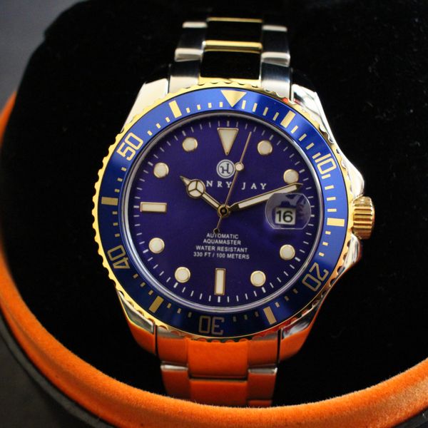 [WTS] Henry Jay Aquamaster 22k Gold Plated Diver NH35 Movement $40 ...