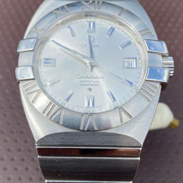 Omega Constellation Double Eagle Perpetual Calendar 38mm Mens Watch 396 ...