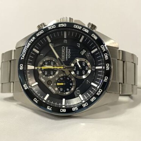 Seiko Men's Stainless Steel ESSENTIALS Chronograph Watch - SSB321 MSRP ...