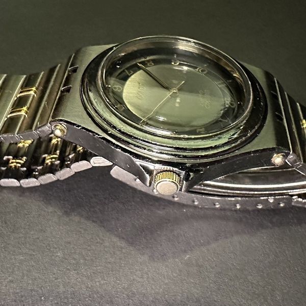 Neo-Vintage Seiko SQ 100 / 5H22-6020 / Titanium Color Steel & Gold ...