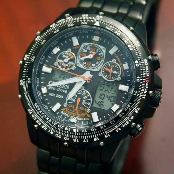 Authentic Citizen Eco-Drive Men's Skyhawk Titanium AT Watch JY0010-50E ...