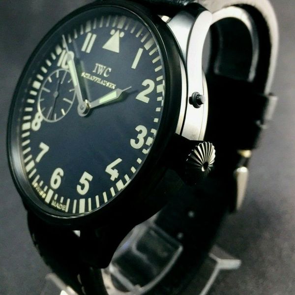 Marriage Pocket Watch Movement IWC Schaffhausen cal.53 Aviator Military ...