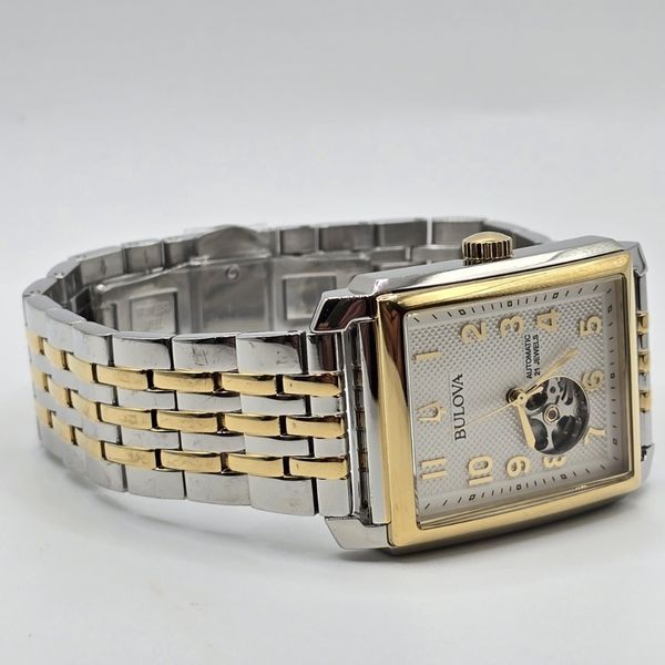 Bulova Men's Classic Automatic Silver Skeleton Stainless Steel Watch ...