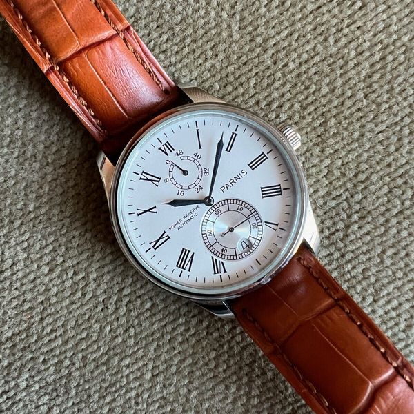 Parnis Chronometer Power Reserve Automatic Wristwatch - 43mm Circa 2000 ...
