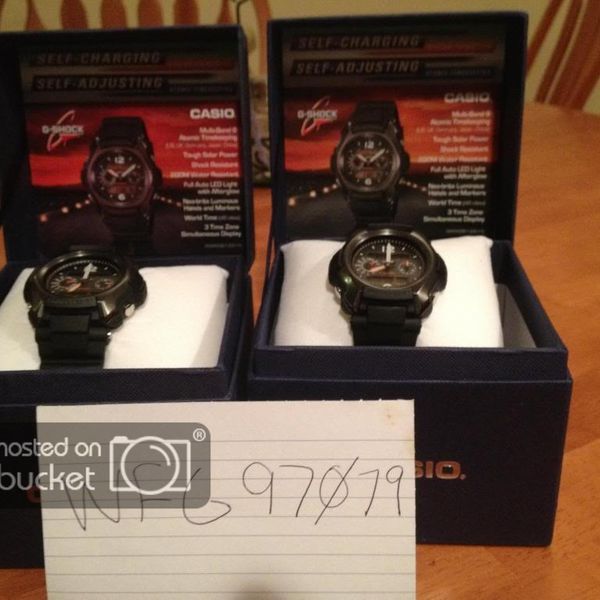 (2) NIB G-Shock Aviator GW2500B-1AWC Analog Digital Solar Waveceptor ...