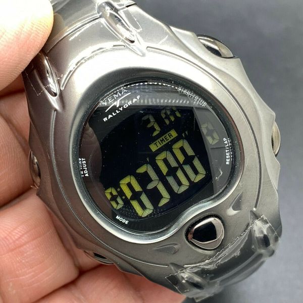 CLASSIC YEMA RALLYGRAF LCD WATER RESISTANT 10 ATM S/S QUARTZ MEN'S ...