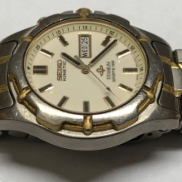 Seiko Kinetic Titanium Sports 100 Men 5M43-0B69 | WatchCharts Marketplace