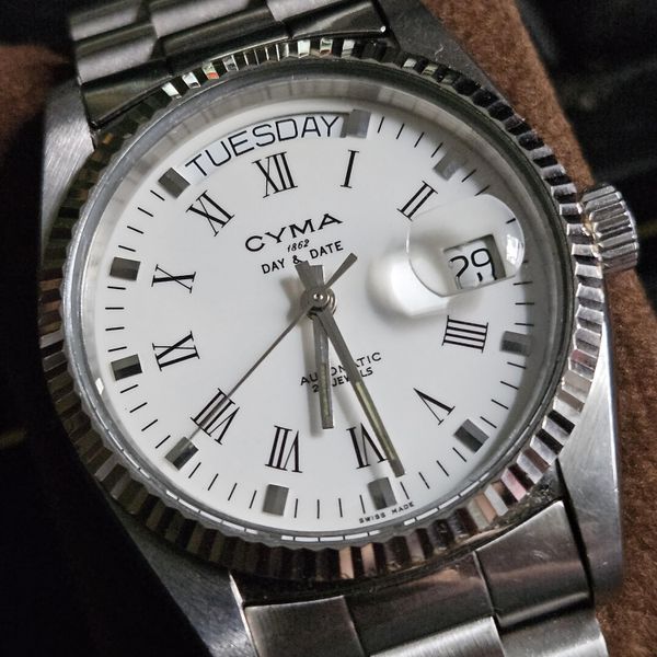 [WTS] Cyma 1862 Day Date President ETA 2834 35mm Watch - $400 SHIPPED ...