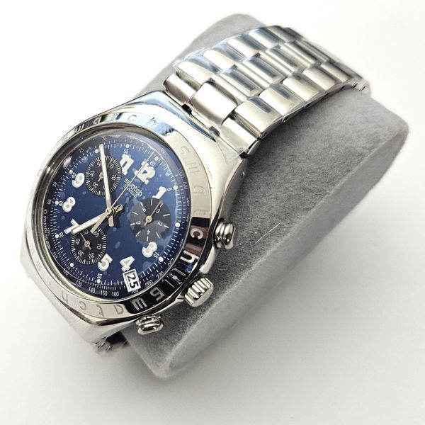 1997 Swatch Irony Chrono - YCS401 - Secret Agent - New | WatchCharts ...