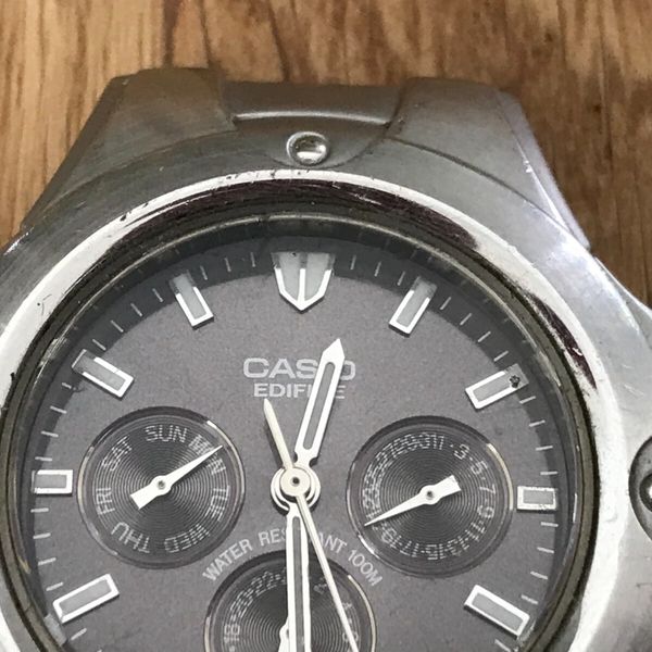 nice looking working casio edifice mens gents wristwatch in good shape ...
