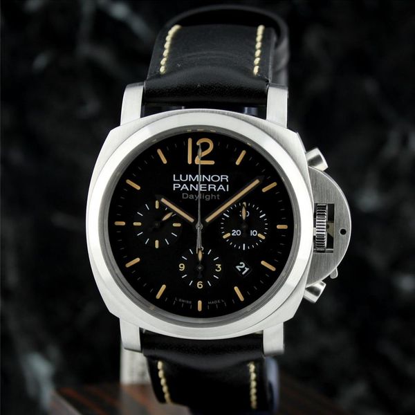 fs: bnib Panerai PAM 356 'Dirty Dial' LUMINOR DAYLIGHT CHRONOGRAPH 44mm ...