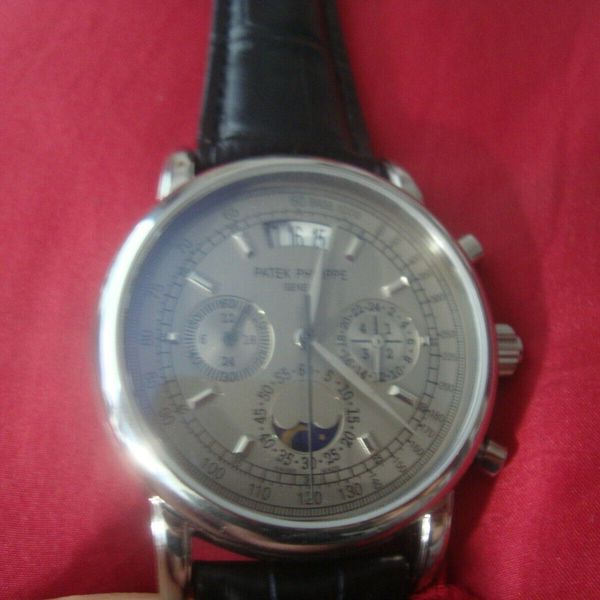 PATEK PHILIPPE GENEVA Man Watch CHRONOMETER Calendar | WatchCharts ...
