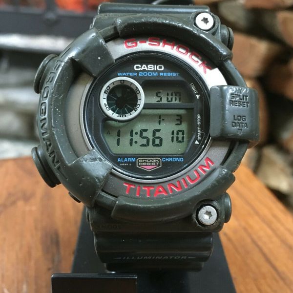 Vintage Casio G-Shock FROGMAN DW-8200 Module 1294 Titanium New Battery ...
