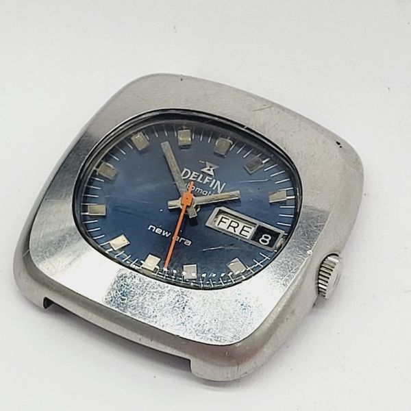 Edox Dolphin New Era Automatic Steel Blue Men's Watch Swiss Made ...