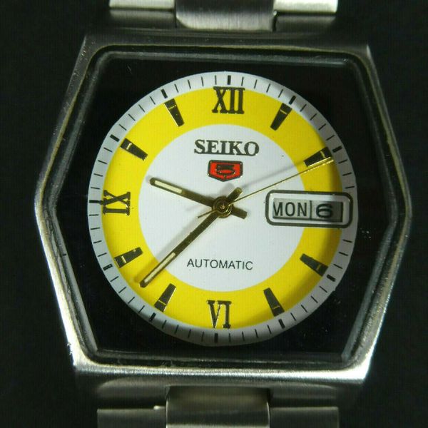 Vintage Seiko 5 Hexagon Automatic Roman Numerals Watch Japan | WatchCharts