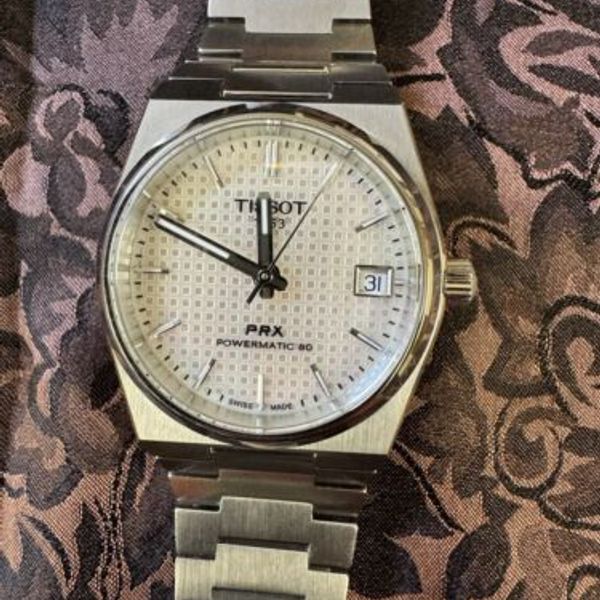 Tissot PRX Powermatic 80, 35mm Mother-of-Pearl Dial | WatchCharts ...