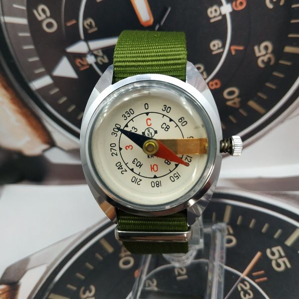 Military USSR Tactical Wrist Compass Wostok Vostok Watch Factory Soviet ...