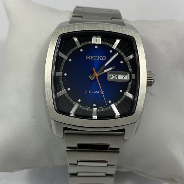 Seiko Recraft Series Automatic Blue Dial Stainless Steel Men's Watch ...