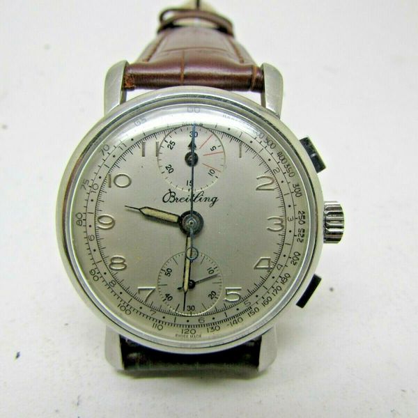 Vintage Breitling Geneve Chronograph Venus Wind Movement Men Watch ...