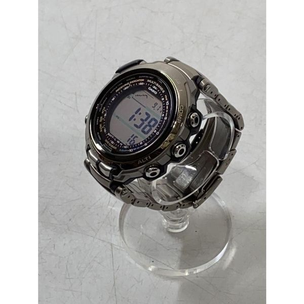 CASIO Solar watch PROTREK Digital Stainless Steel SLV SLV | WatchCharts ...