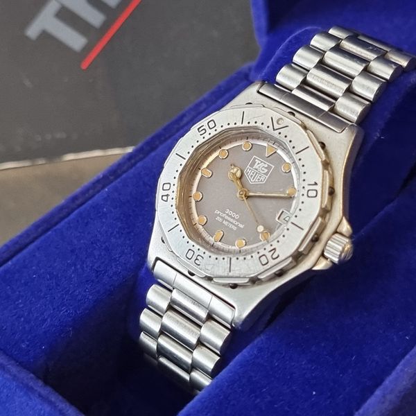Tag Heuer 3000 Mid Size Watch Rare Fully Steel Very Good Condition Rare ...