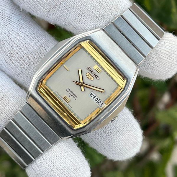 Vintage Seiko 5 Automatic Octagonal Case Japan Made Menâ s Watch 6349 ...