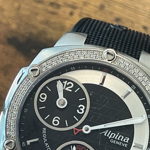 [WTS] Rare Alpina Extreme Regulator Factory Diamond Bezel, Box and ...