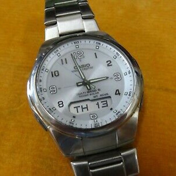 CASIO WAVE CEPTOR TOUCH SOLAR 50M (5161) WVA-M600 MULTI BAND 6 GREAT ...